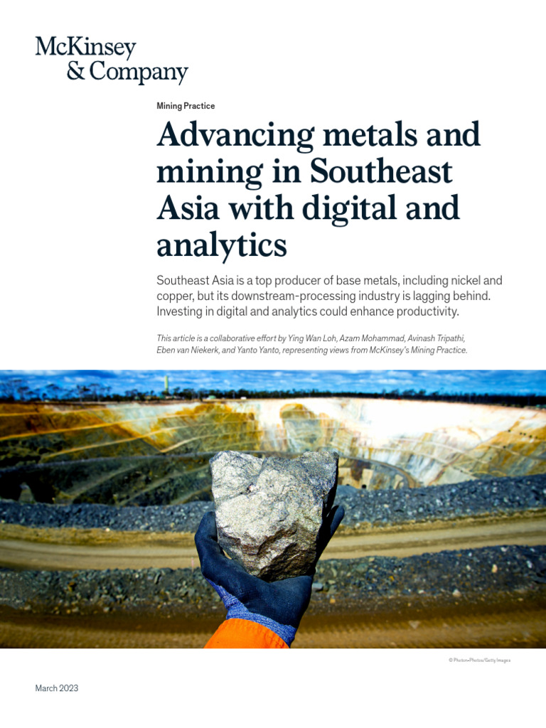 Advancing Metals and Mining in Southeast Asia With Digital and Analytics | PDF | Mining ...
