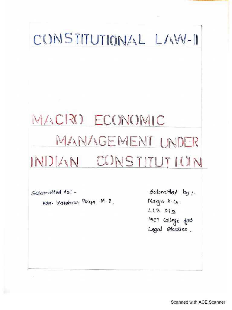 Constitutional Law II Assignment | PDF