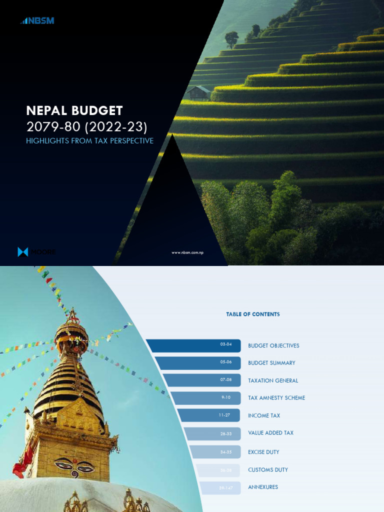Nepal Budget 2079/80 Highlights | PDF | Taxes | Value Added Tax