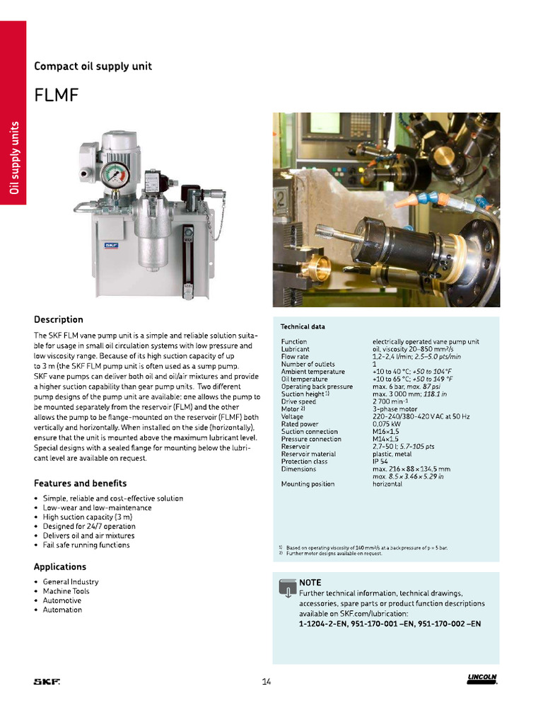 SKF FLMF oil circulation pump | PDF