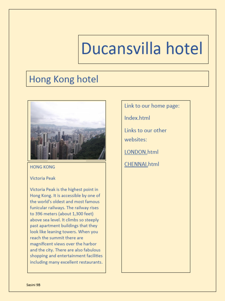 Honkong HTML | PDF