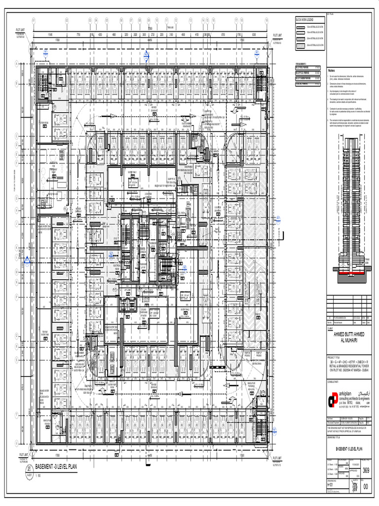 A-101-Basement - 3 Level Plan | PDF | Engineering