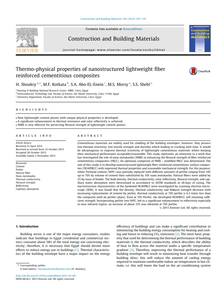 Paper Including .XRF of EP | PDF | Cement | Concrete