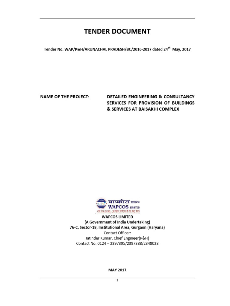 Tender Document | PDF | Indemnity | Legal Liability