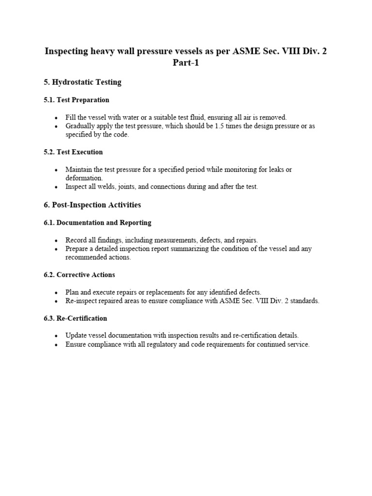 Inspecting Heavy Wall Pressure Vessels - Part4 | PDF