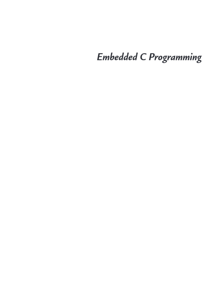 Embedded C | PDF