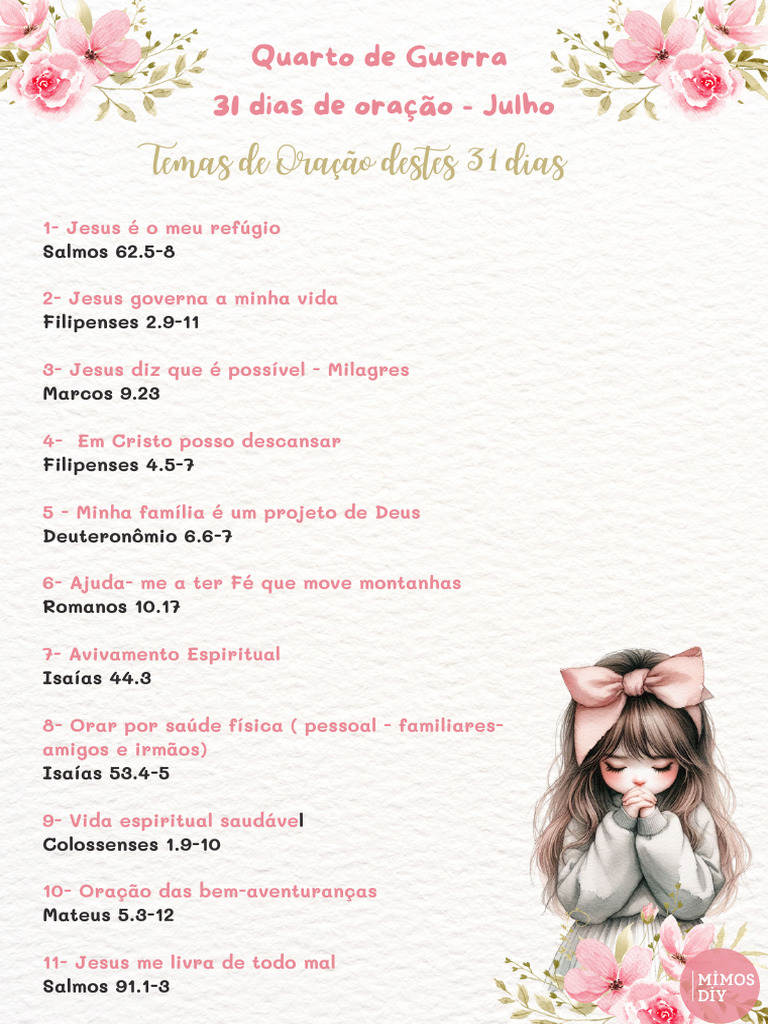 Cronograma quarto de guerra - Julho-1 | PDF