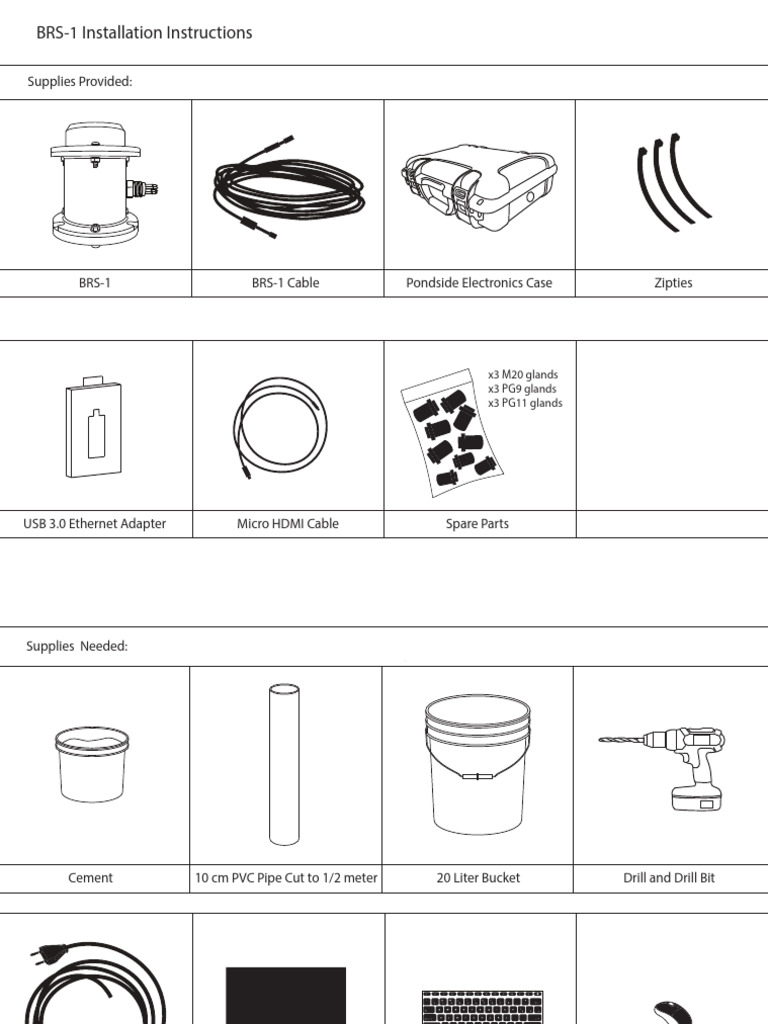 BRS-1 Installation Instructions Lined Pond | PDF | Usb | Electrical ...