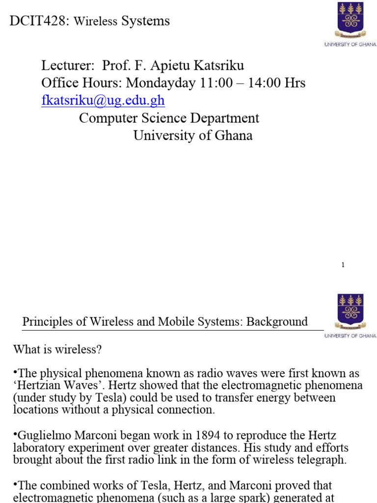 Lecture1 2023 | PDF | Modulation | Cellular Network