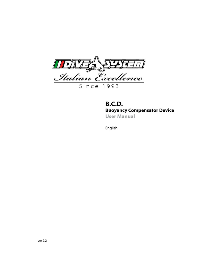 En Manual BCDs DiveSystem | PDF | Scuba Diving | Underwater Diving