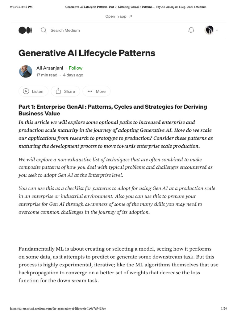Enterprise GenAI Maturity Patterns | PDF | Artificial Intelligence ...