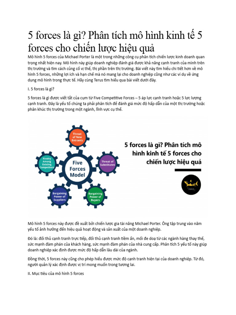 5 forces là gì | PDF