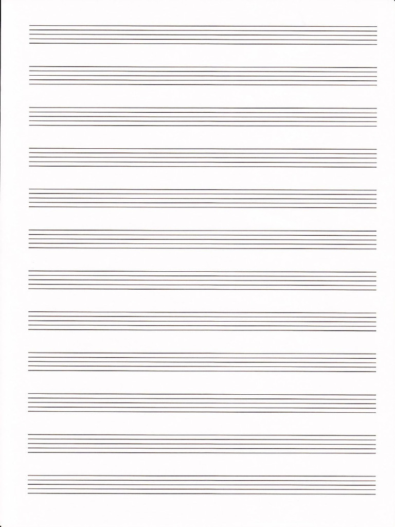 Hoja De Pentagramas | PDF