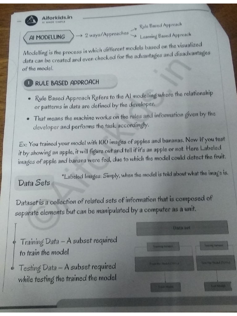 Ai Project Cycle Modelling Notes Pdf 