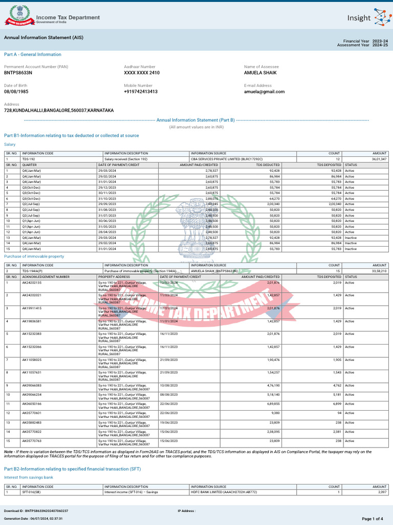 Ais | PDF | Taxes | Financial Transaction