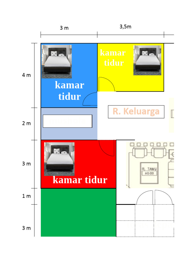 Denah Rumah 12 X 9 | PDF
