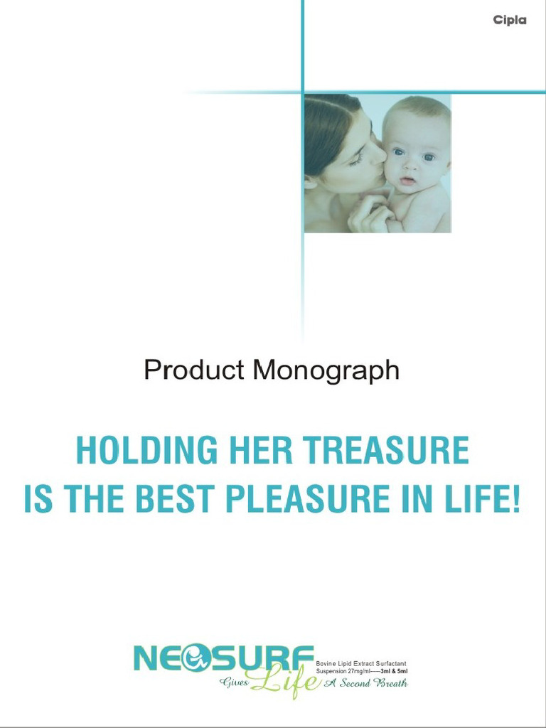 Neosurf (Bovine Lipid Extract Surfactant Suspension) Product Monograph ...