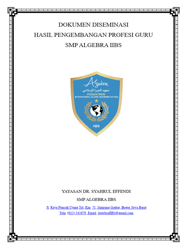 Dokumen Diseminasi Hasil Pengembangan Profesi Guru SMP Algebra Iibs | PDF