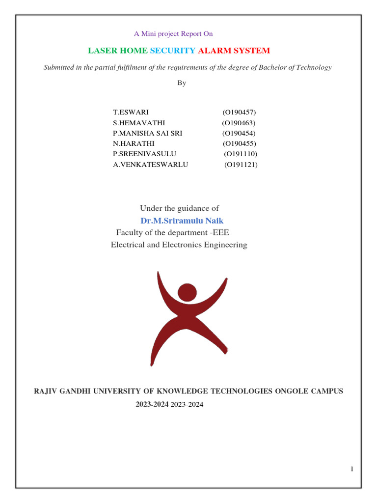 Laser Home Security Alarm System Report | PDF | Laser | Transistor