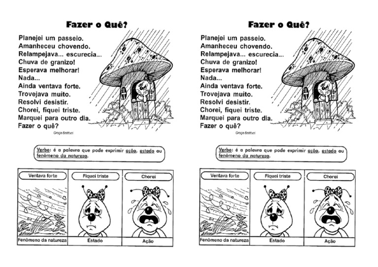 Atividade De Verbos 3º Ano B Pdf