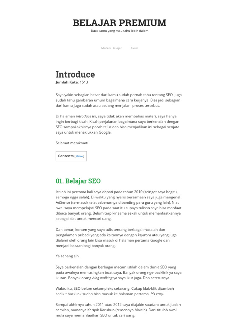 1.1. Introduce - Belajar Premium | PDF