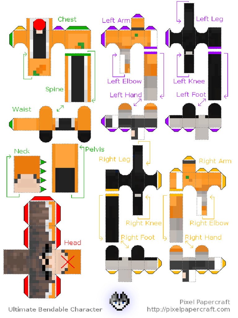 Minecraft Bendable Character-2 | PDF
