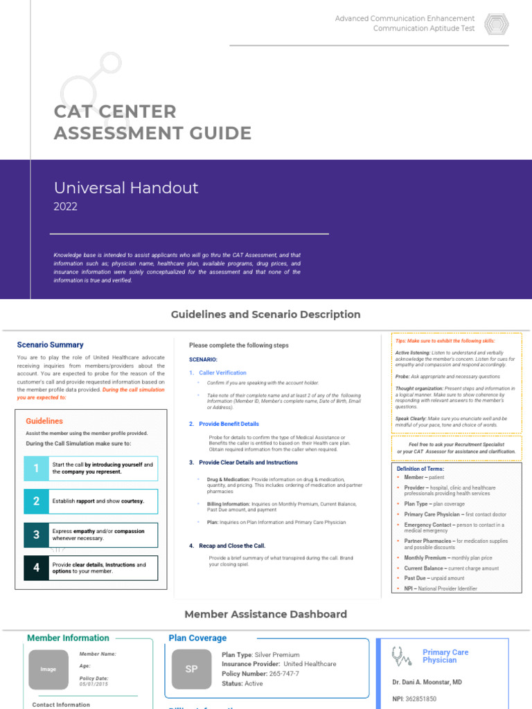 CAT Universal COL 071522 v4 | PDF | Health Care | Primary Care
