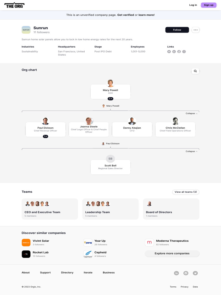 Sunrun - Org Chart, Teams, Culture & Jobs The Org | PDF | Business ...