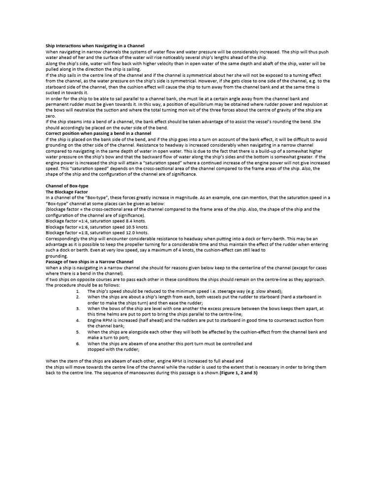 Interaction notes | Download Free PDF | Ships | Rudder