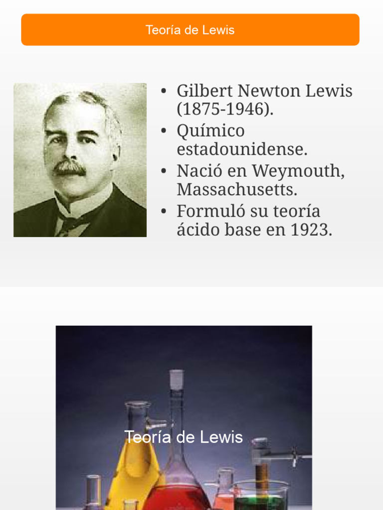 Teoría de Lewis | PDF | Ácido | Física Aplicada e Interdisciplinaria