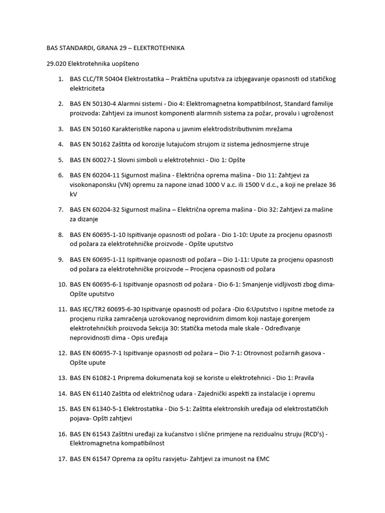 BAS STANDARDI | PDF