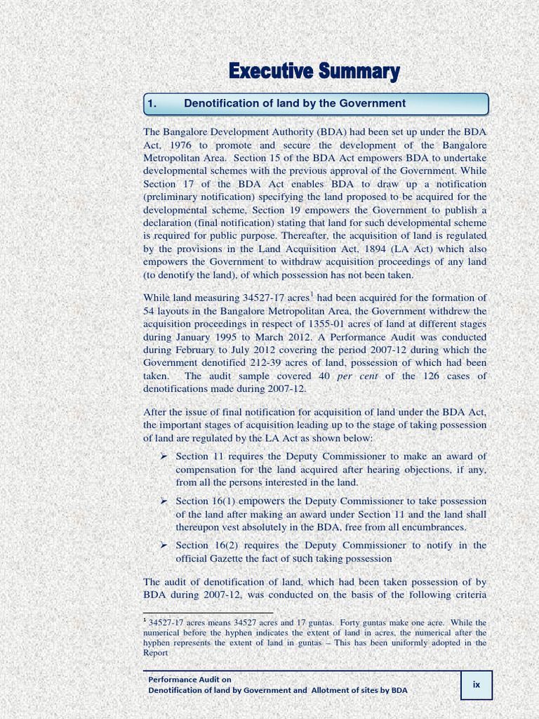 Executive Summary | PDF | Lease | Eminent Domain