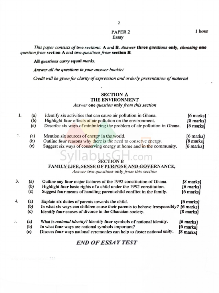2024 Mock 3 Social Studies 2 | PDF