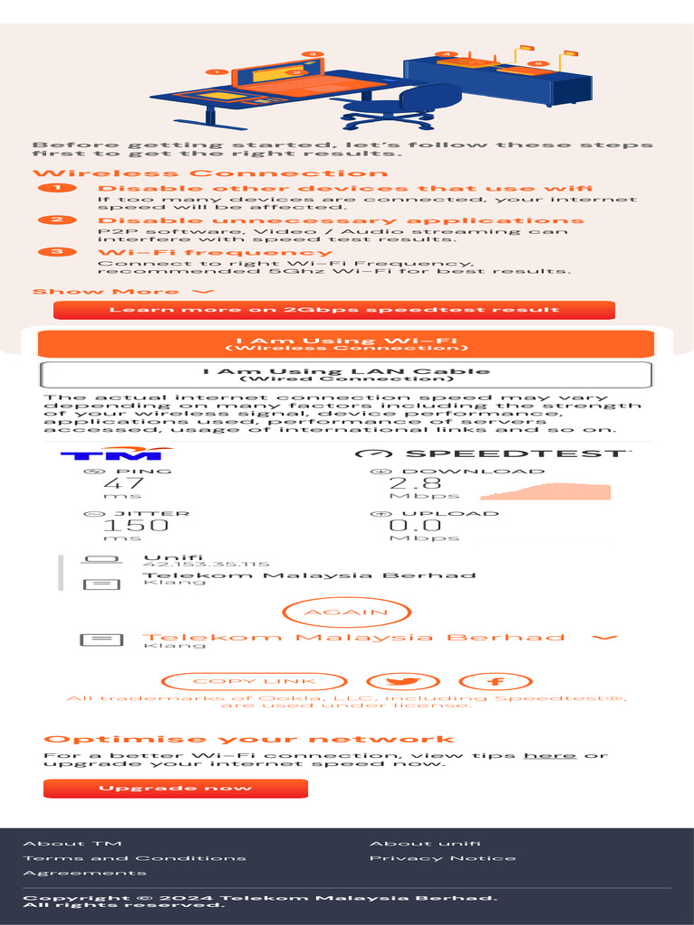 Unifi Speedtest - Test Your Internet Speed Unifi | PDF