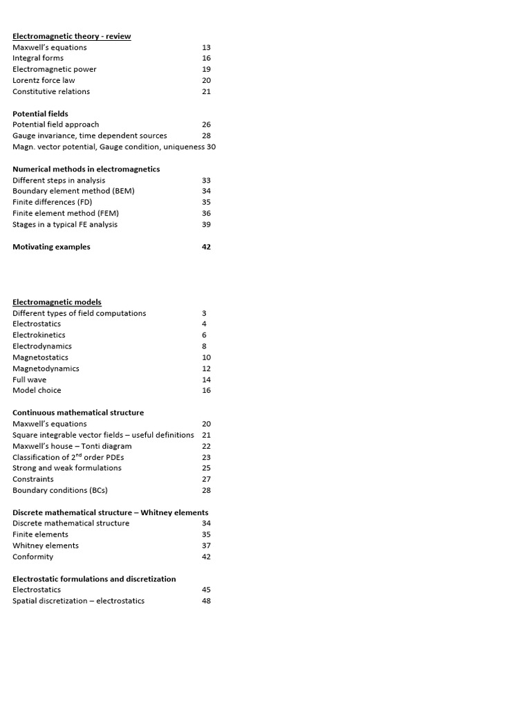 Utf8' 'Table of Contents | PDF | Finite Element Method | Continuum ...