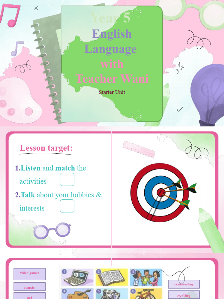 Year 5 Starter Unit Lesson 1 | PDF