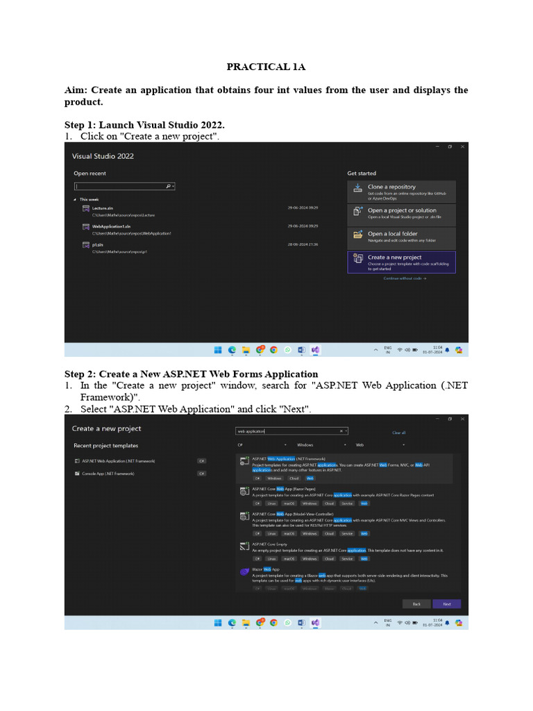 Practical 1a | PDF | Software Development | Computer Engineering