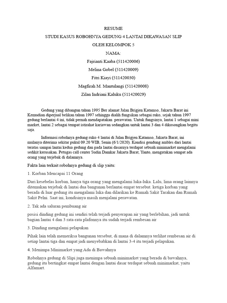 Resume Kelompok 5 | PDF
