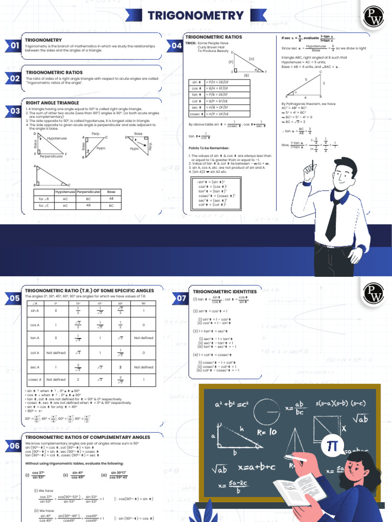 Trigonometry Trigonometric Ratios | PDF | Trigonometric Functions ...