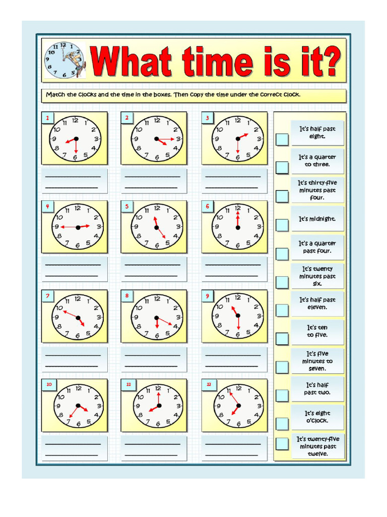 Expressing-time_Worksheet | PDF