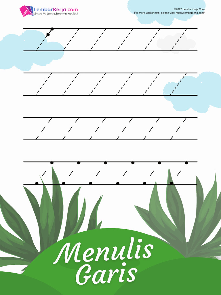 Menulis Garis Garis Miring | PDF