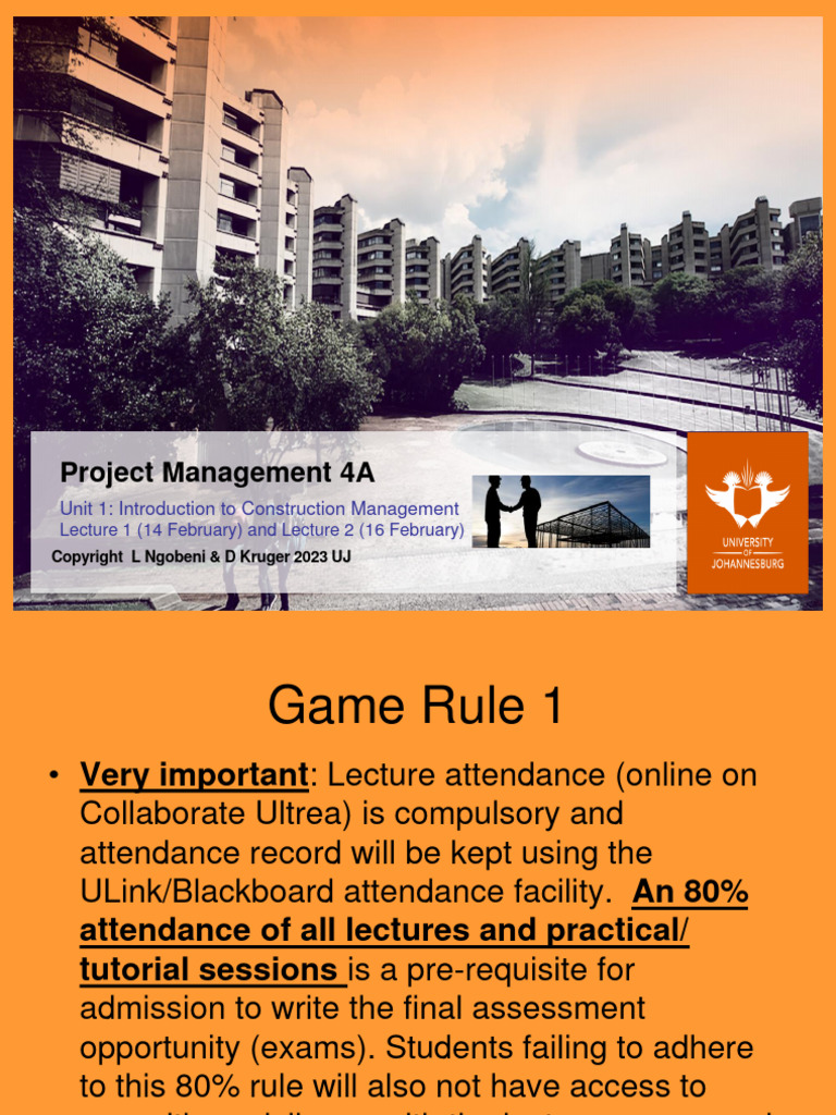 Project Management 4A Lecture Slides | PDF | Project Management | Organizational Structure