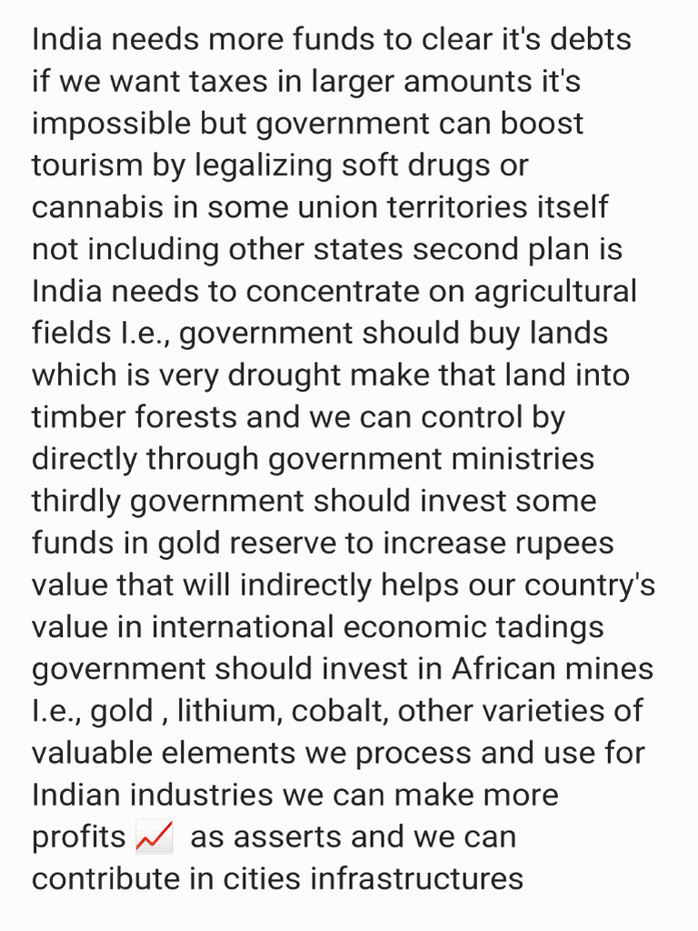 Indian Government Revenue Plans | PDF
