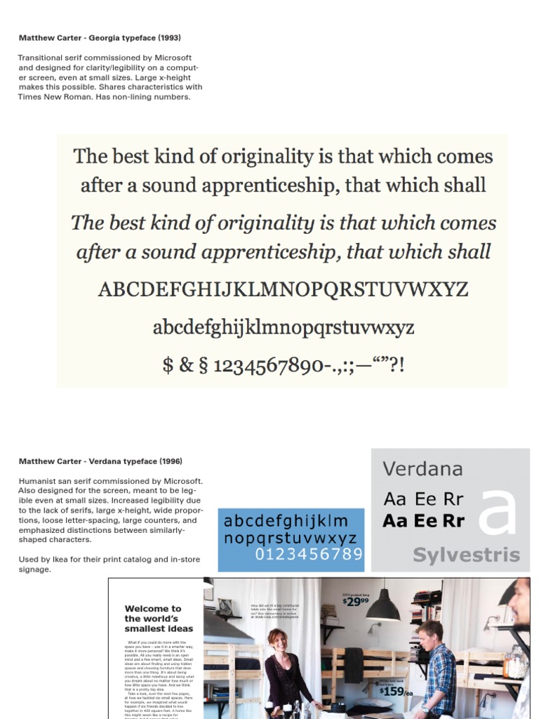 Legible Typefaces for Small Screens: A History of Matthew Carter's Georgia and Verdana Typefaces ...