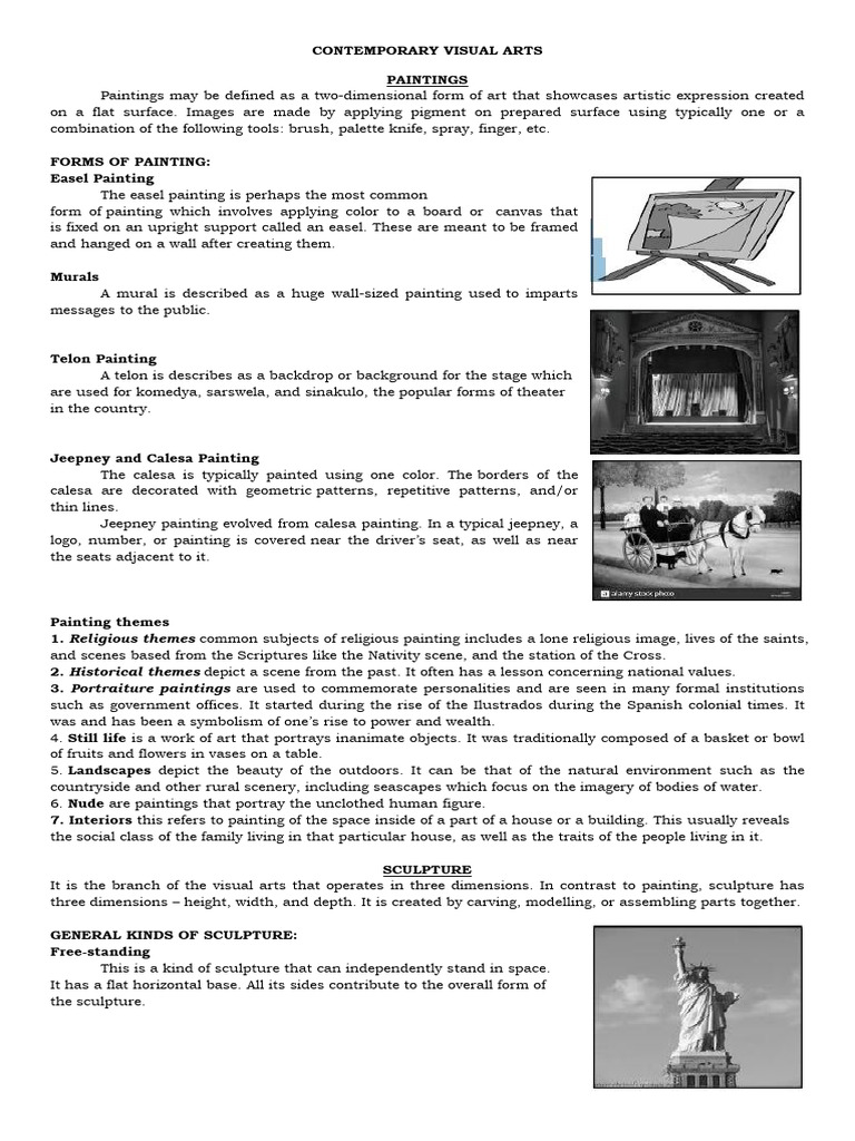 Contemporary Visual Arts | PDF | Paintings | Sculpture