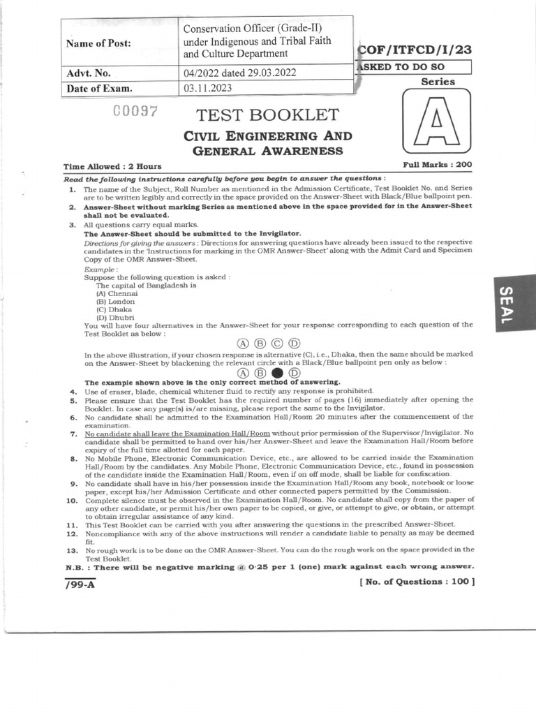 QP Conserv Officer 04 2022 06112023 | PDF