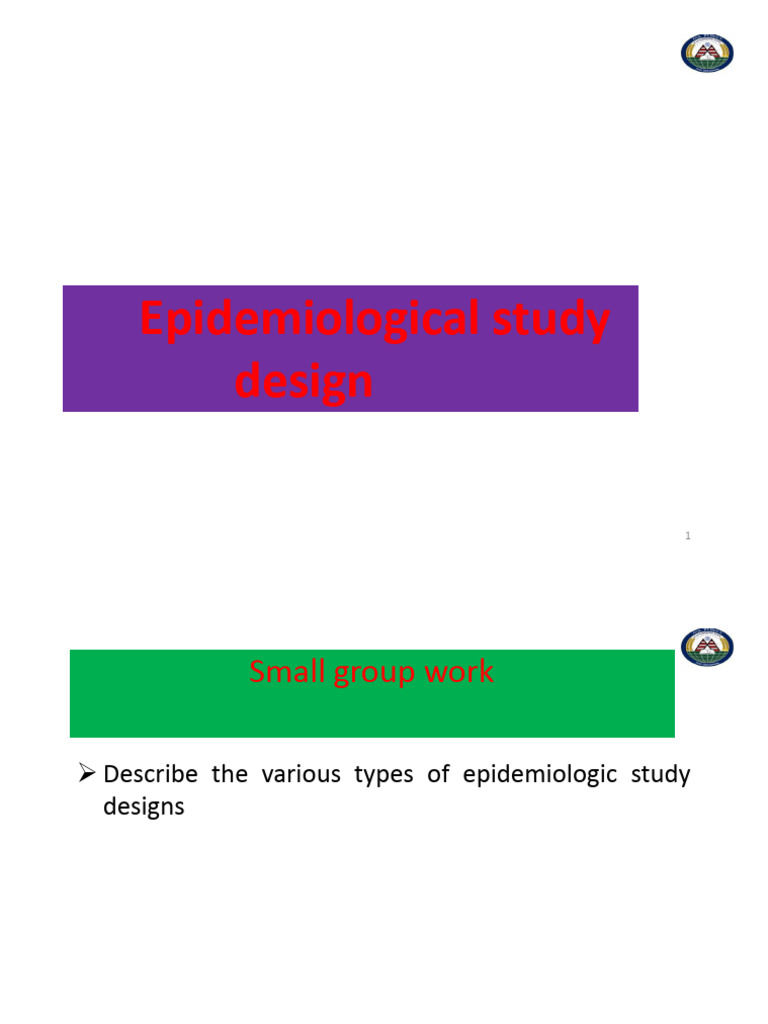 Lecture-3 - Epidemiological Study Design (Edited) | PDF | Epidemiology ...