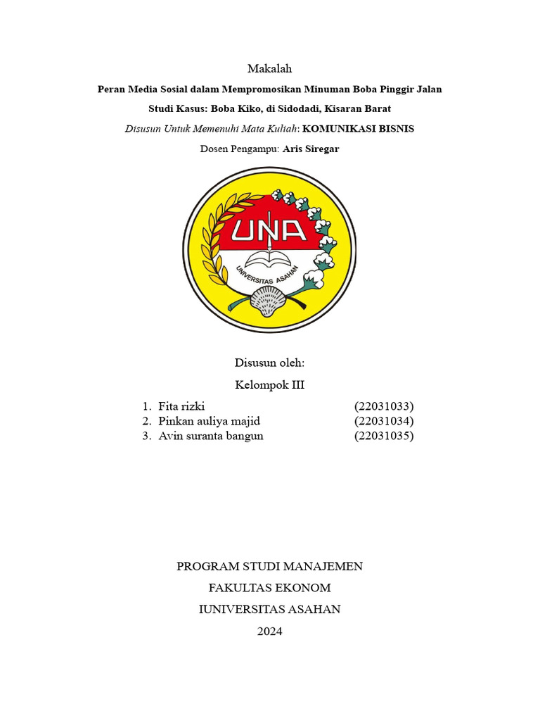 Makalah Pinkan Kiko | PDF