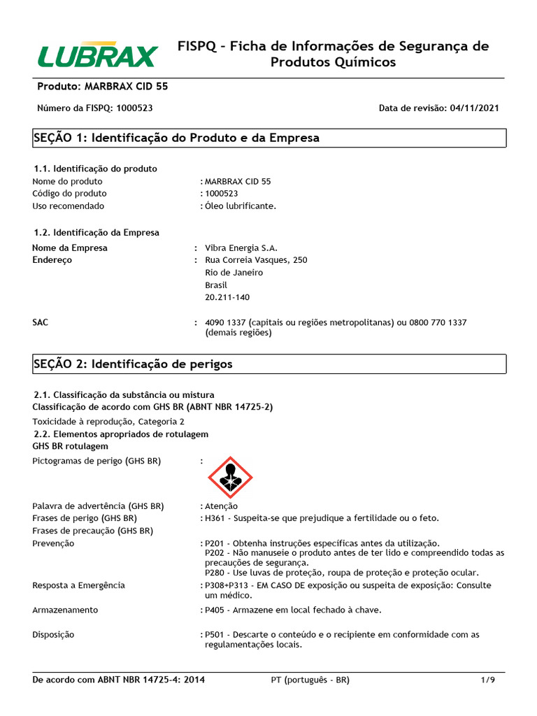 Fispq BR PT Marbrax Cid 55 0 | PDF | Desperdício