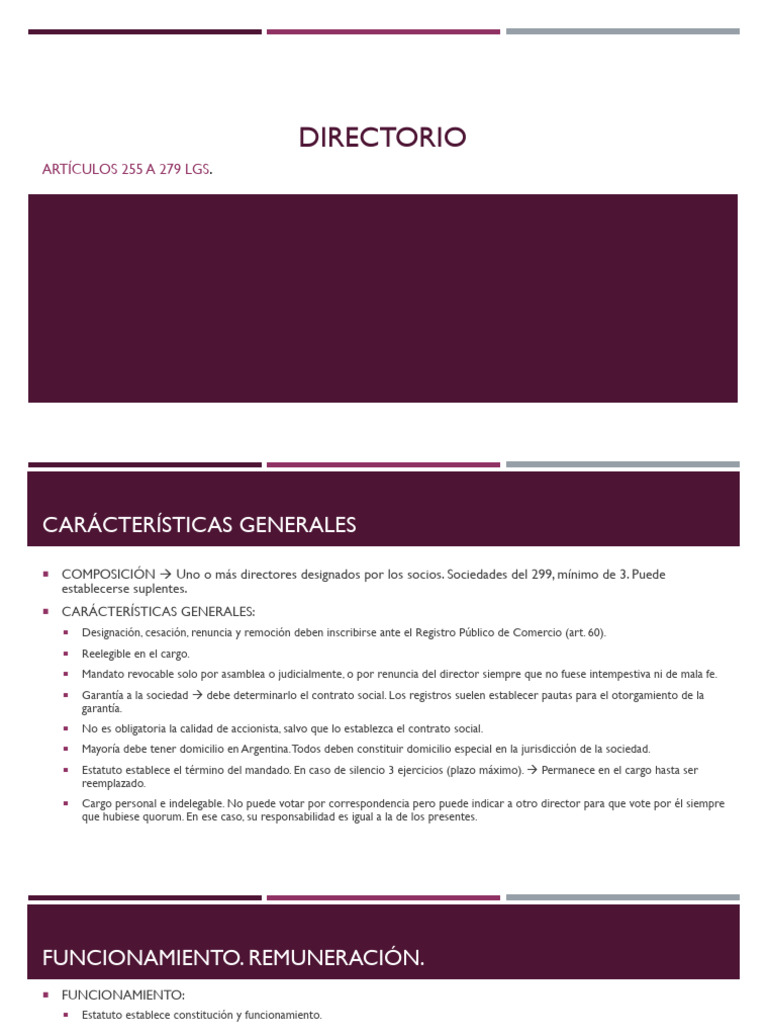 Directorio | PDF | Votación | Quórum